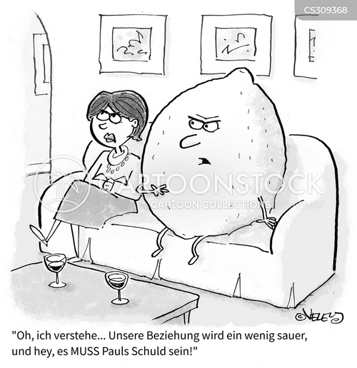 Cartoons und Karikaturen mit Sauer