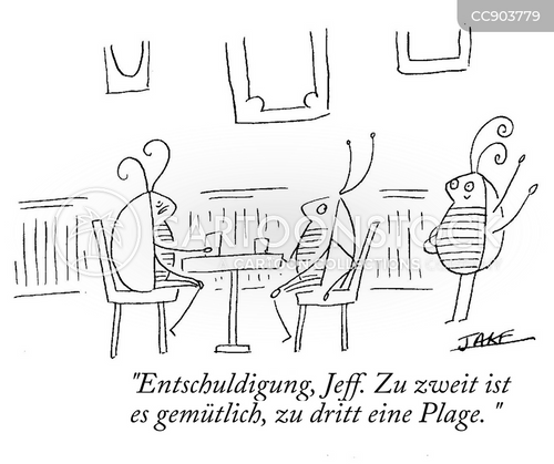 Cartoons und Karikaturen mit Pestizide