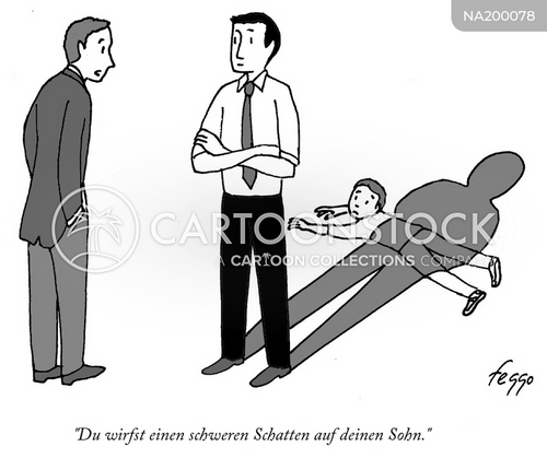 Cartoons und Karikaturen mit Schatten Liebende Pflanzen