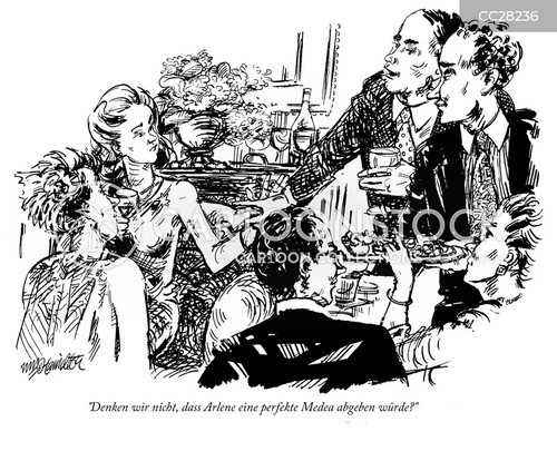 Cartoons und Karikaturen mit Dramatischer Monolog