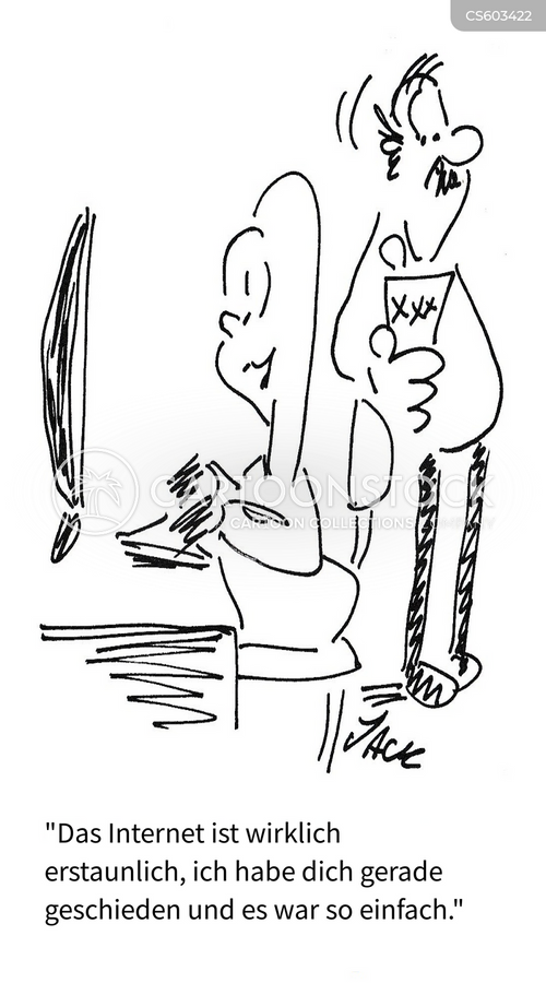Cartoons und Karikaturen mit Einfache Scheidung