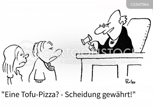Cartoons und Karikaturen mit Scheidung