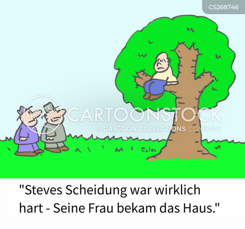 Cartoons und Karikaturen mit Scheidung
