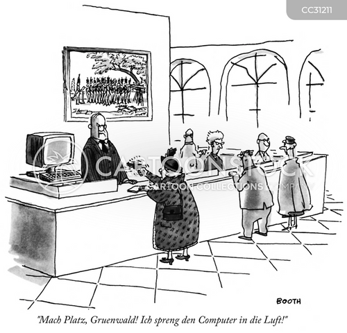 Cartoons und Karikaturen mit Automatisierte Prozesse