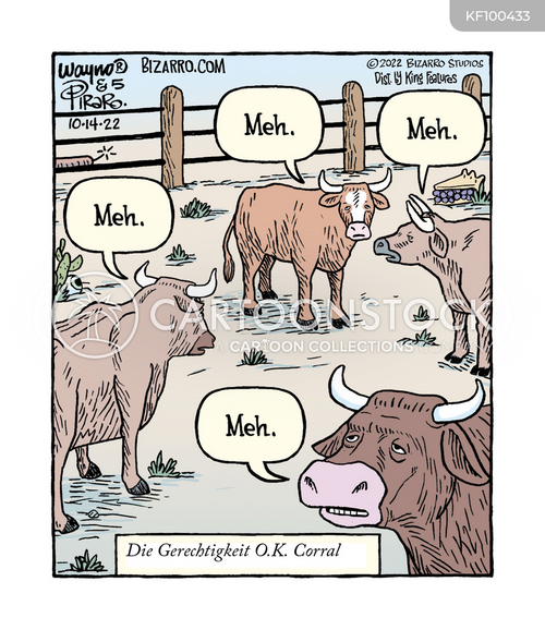 Cartoons und Karikaturen mit O.k. Corral