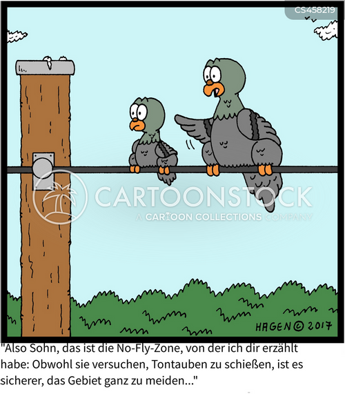 Cartoons und Karikaturen mit No-fly-zonen