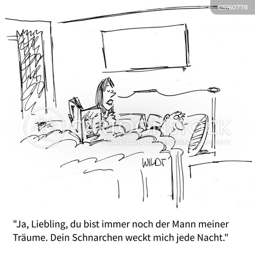Cartoons und Karikaturen mit Schnarcher