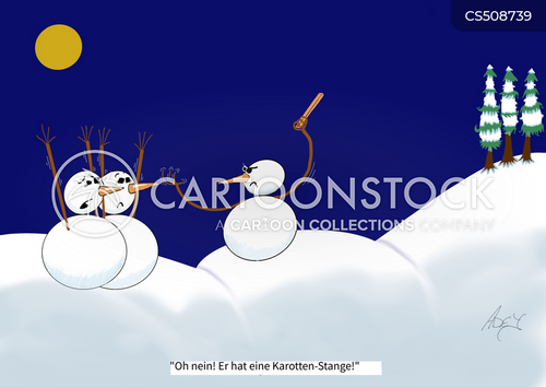 Cartoons und Karikaturen mit Schlagstock