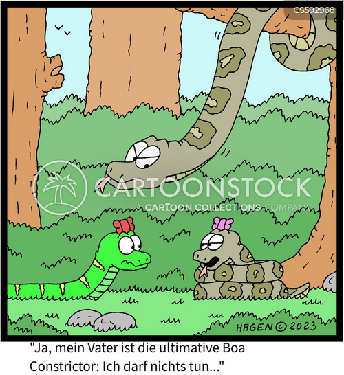 Cartoons und Karikaturen mit Boa Constrictor