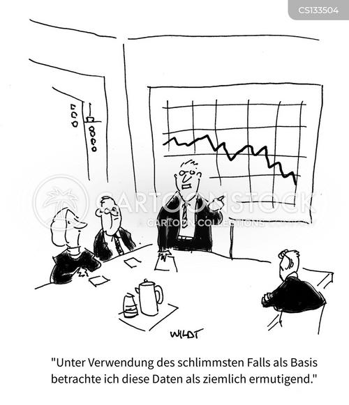 Cartoons und Karikaturen mit Basislinie