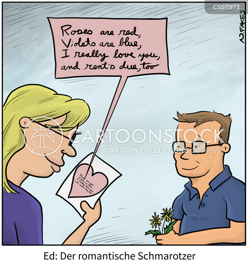Cartoons und Karikaturen mit Romantisches Gedicht