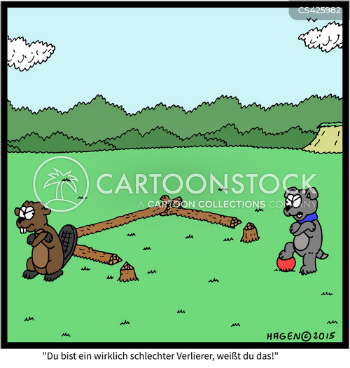 Cartoons und Karikaturen mit Verlierer