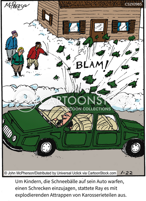 Cartoons und Karikaturen mit Schneehose