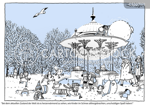 Cartoons und Karikaturen mit Aktueller Zustand Der Welt
