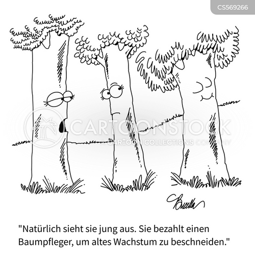 Cartoons und Karikaturen mit Baum-anatomie