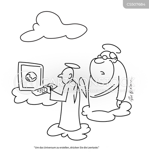 Cartoons und Karikaturen mit Genesis-geschichte
