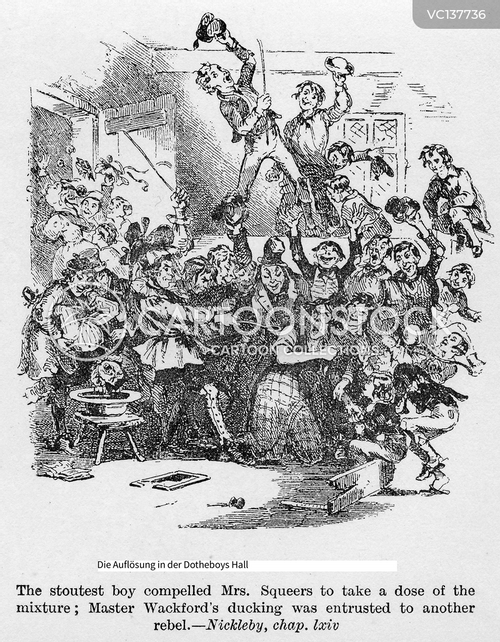 Cartoons und Karikaturen mit Dotheboys Schule