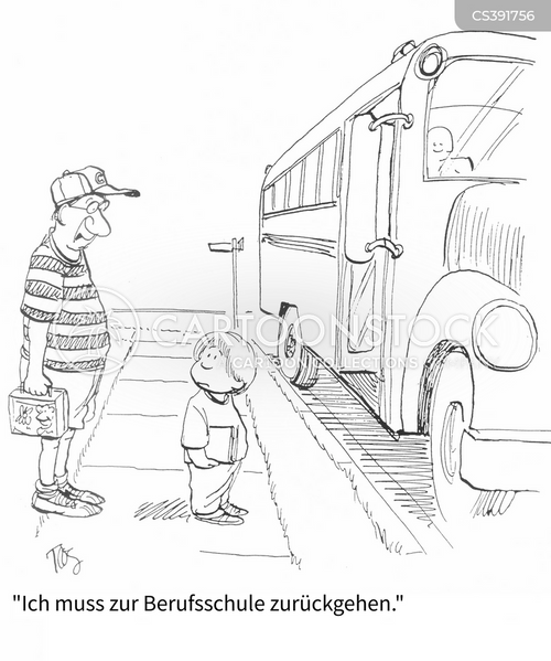 Cartoons und Karikaturen mit Arbeitsschulungen