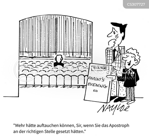 Cartoons und Karikaturen mit Elternabend