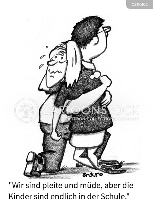 Cartoons und Karikaturen mit Schulsemester