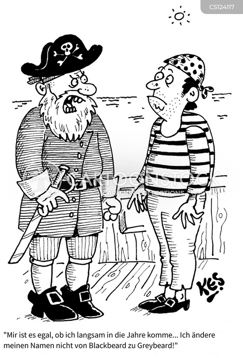 Cartoons und Karikaturen mit Edward Teach