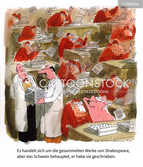 Cartoons und Karikaturen mit Shakespeare