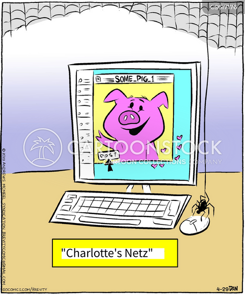 Cartoons und Karikaturen mit Charlottes Web