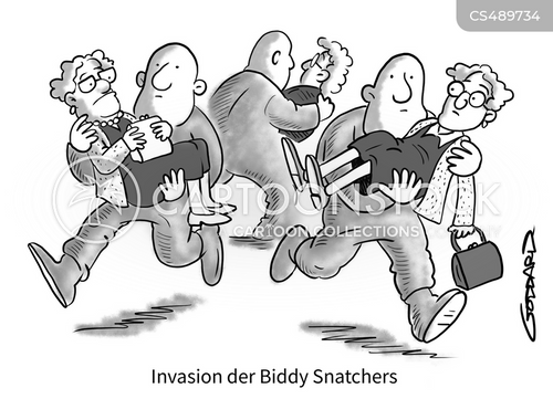 Cartoons und Karikaturen mit Alte Biddy