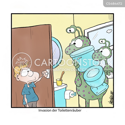 Cartoons und Karikaturen mit Alien Eindringlinge