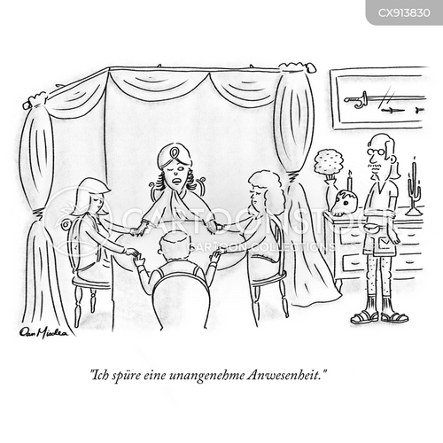 Cartoons und Karikaturen mit Psychische Kommunikation