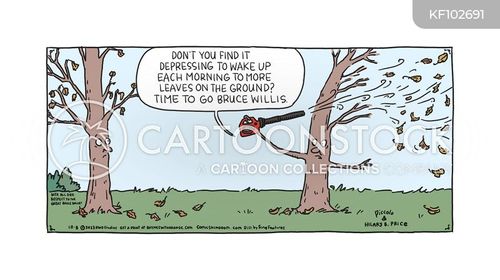 Blowing Leaves Cartoons and Comics - funny pictures from CartoonStock