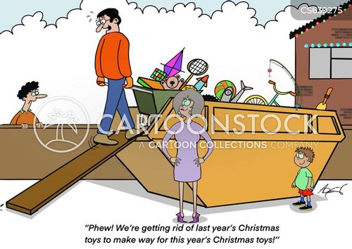 Family Declutter Cartoons and Comics - funny pictures from CartoonStock