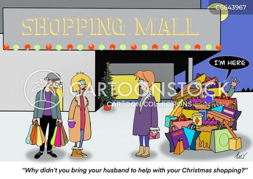 Christmas Shopping Cartoons and Comics - funny pictures from CartoonStock