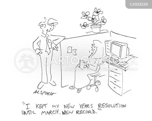 New Years Resolution Cartoons and Comics - funny pictures from CartoonStock
