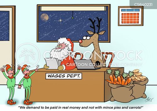 Christmas Payroll Cartoons and Comics - funny pictures from CartoonStock