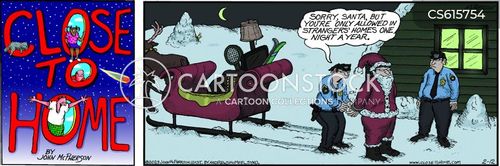 Santa's Home Cartoons and Comics - funny pictures from CartoonStock