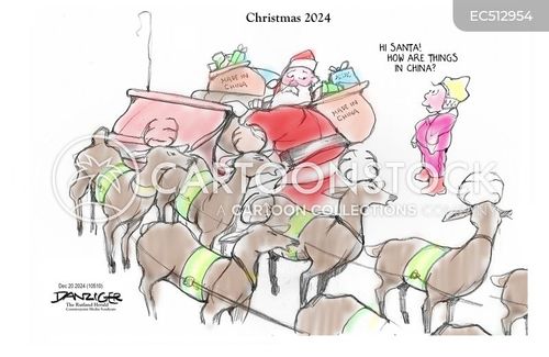 Santa Cartoons and Comics - funny pictures from CartoonStock