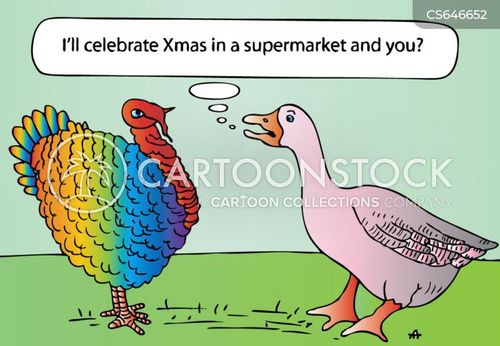Christmas Goose Cartoons and Comics - funny pictures from CartoonStock