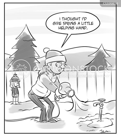 Cartoons About Gardeners In Winter
