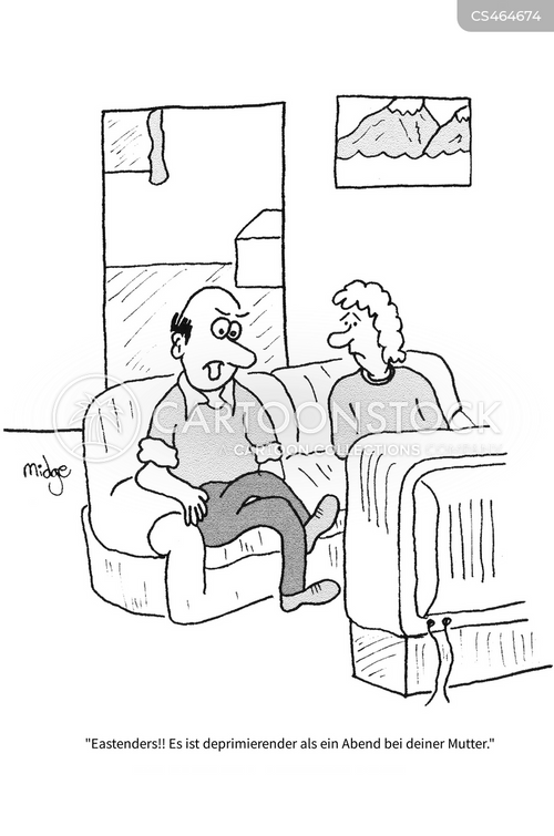 Cartoons und Karikaturen mit British Soap Operas