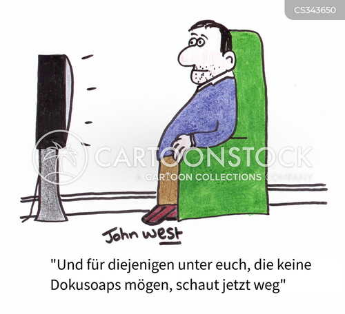 Cartoons und Karikaturen mit Doku-soap