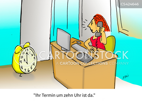 Cartoons und Karikaturen mit 10 Uhr