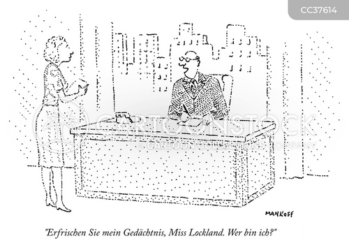 Cartoons und Karikaturen mit Demenz