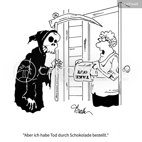 Cartoons und Karikaturen mit Tod Durch