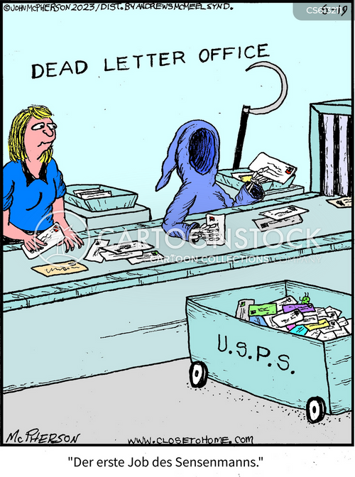 Cartoons und Karikaturen mit Der Sensenmann