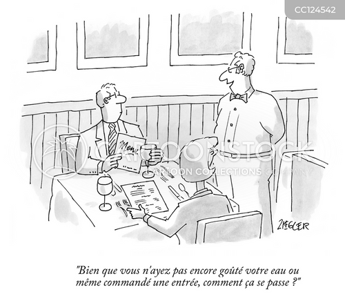 Dessins humoristique et caricaturés avec Choix De Menu