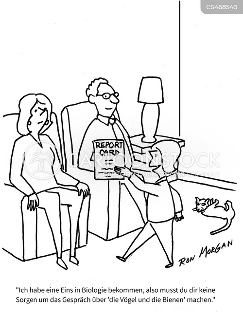 Cartoons und Karikaturen mit Biologieunterricht