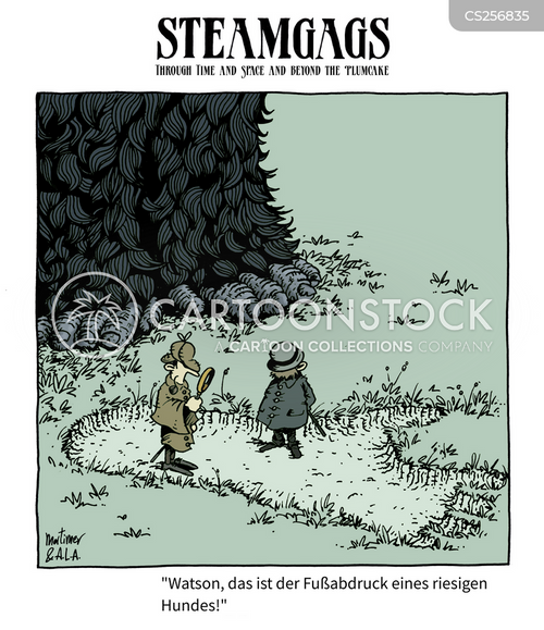 Cartoons und Karikaturen mit Die Hunde Von Baskerville