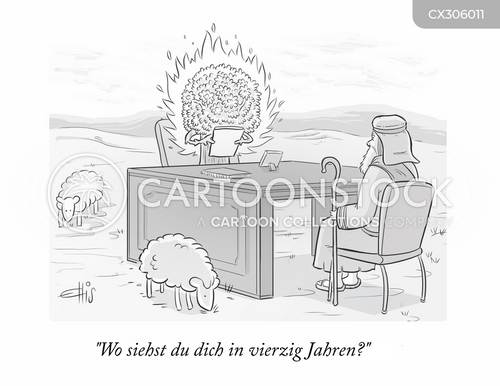 Cartoons und Karikaturen mit Brennender Busch