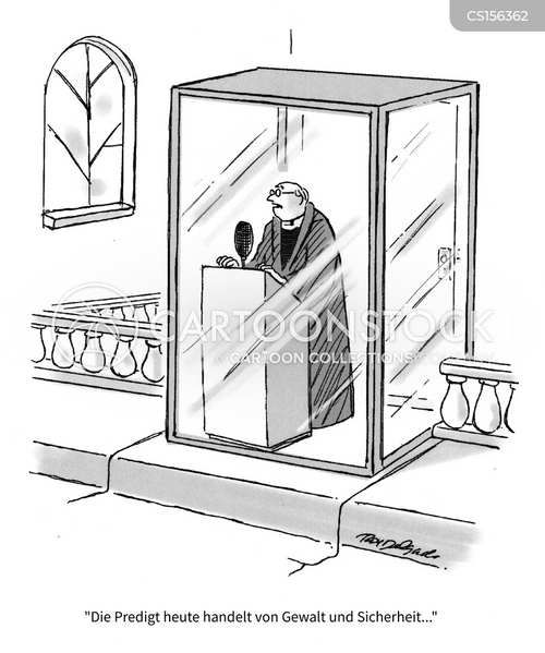 Cartoons und Karikaturen mit Predigt